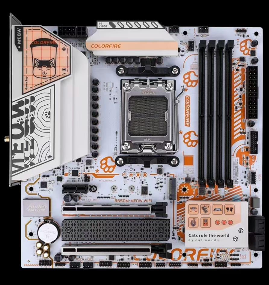 COLORFIRE B650M-MEOW WIFI Motherboard support CPU 9700X 8700G 7800X3D ...