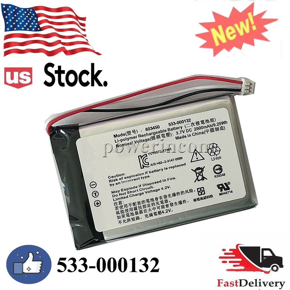 533-000132 Battery for Logitech G933,G533,G935,G933S,G533S Wireless ...