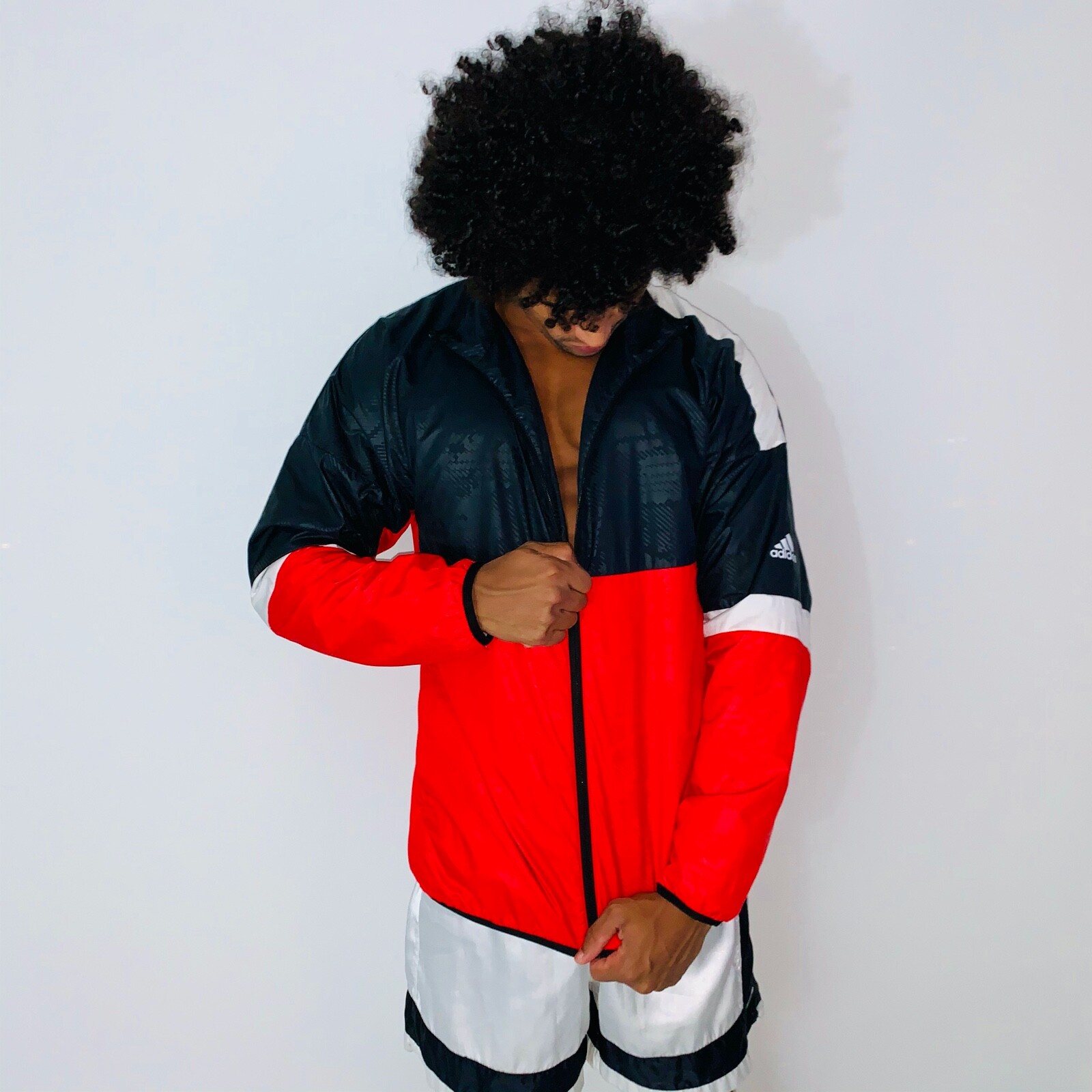 Super Rare Adidas Sample Jacket Windbreaker Glanz Cal… - Gem