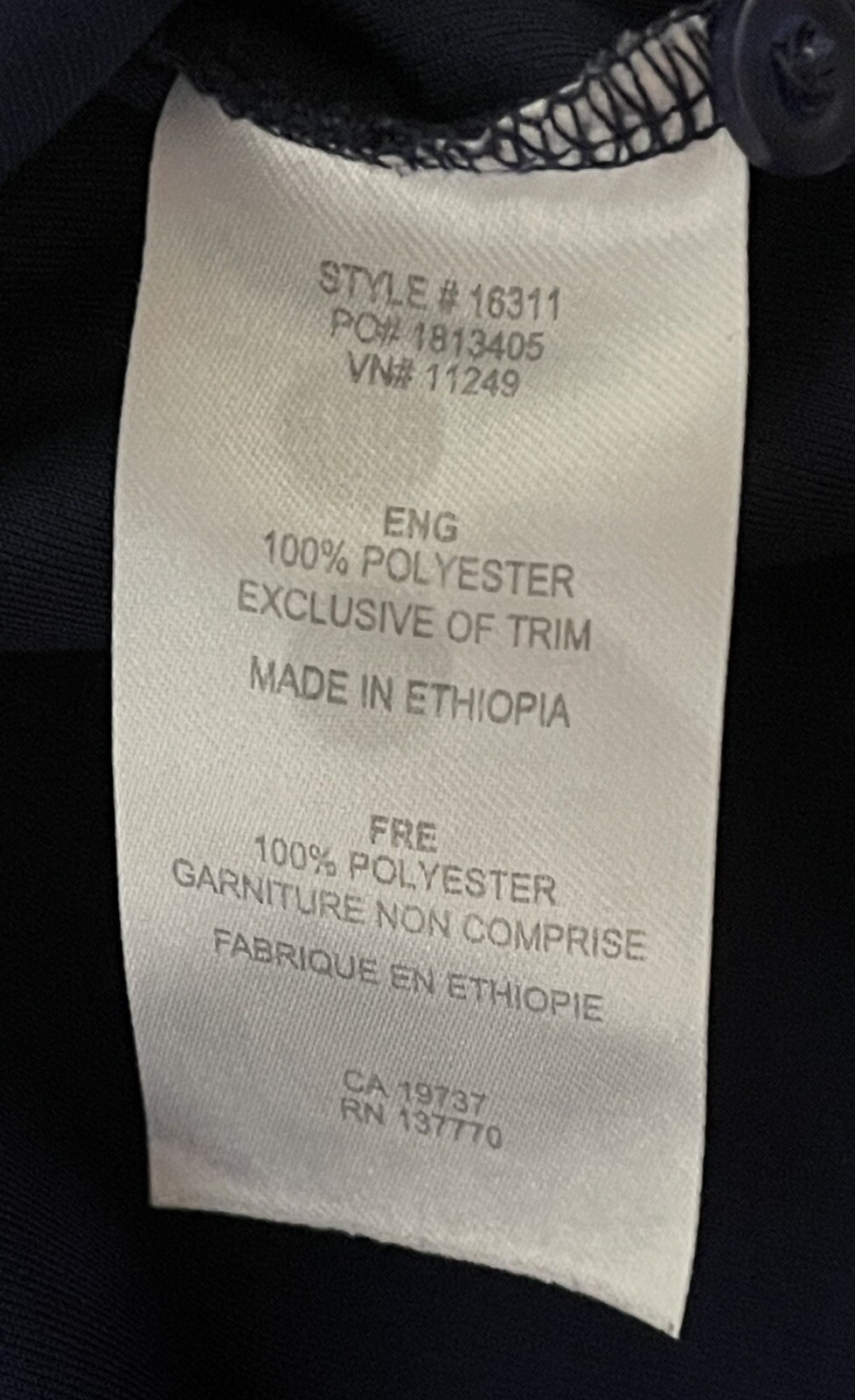 FEDEX DELIVERY DRIVER EMPLOYEE BLUE UNIFORM POLO SHIR… - Gem