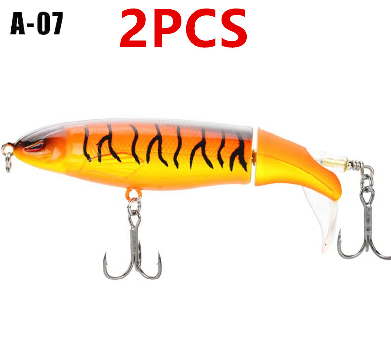 Whopper Plopper Topwater Floating Fishing Lures Rotating Tail for Bass ...