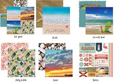 Florida - 12X12 Travel Scrapbook Papers & Stickers Set by Reminisce | eBay