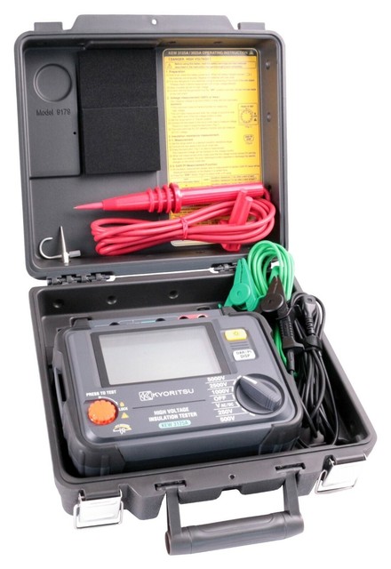 Kewtech Kyoritsu KEW3125A Hochspannung Isolierung Prüfgerät 250-5000V ...