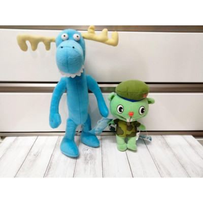 Happy Tree Friends Flippy & Lumpy Plush Toy Set – Rare Official 2006 ...