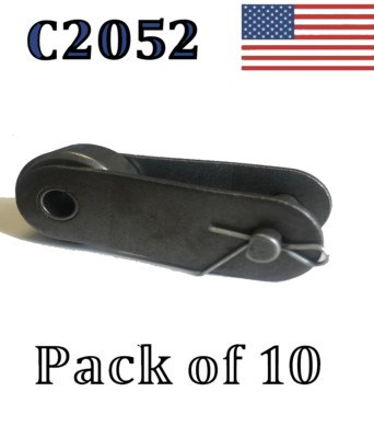 C2052 Conveyor Roller Chain Offset Link (10 Pack) 1 1/4" Pitch ...
