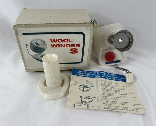 Vintage Wool Yarn Ball Winder Model S String Cord Large Hand Crank ...
