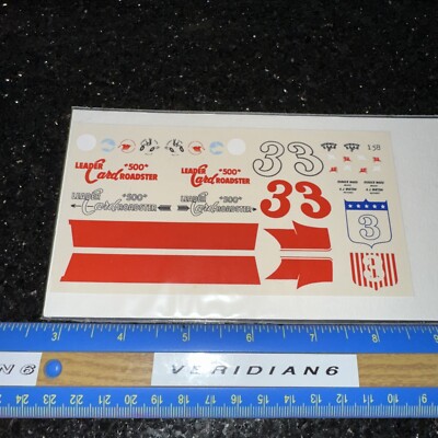 Fred Cady Decals 158 Leader Card Special Roger Ward 1962 Indy 500 ...
