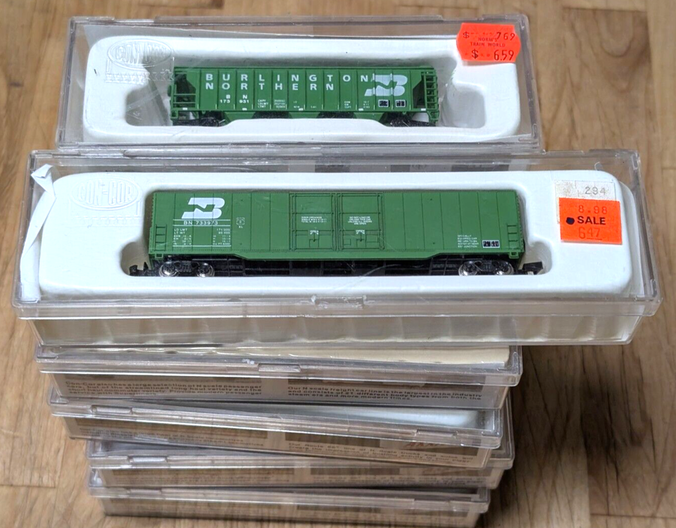 Con Cor N Scale 10 Pieces Rolling Stock Vintage 1980's in Excellent ...