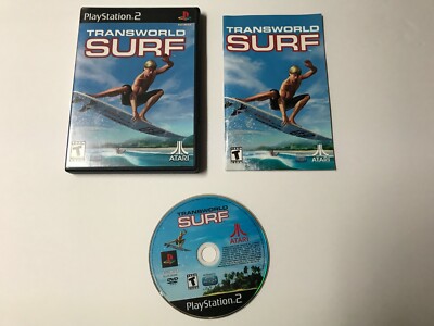TransWorld Surf (Sony PlayStation 2, 2002) Complete W/ Manual-Tested ...