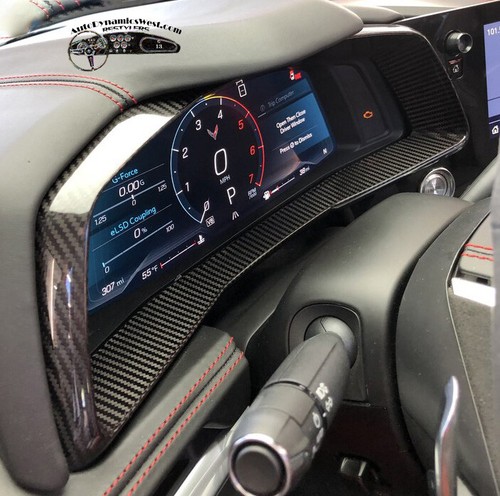 C8 CORVETTE REAL CARBON FIBER SPEEDOMETER CLUSTER STINGRAY & Z06 20 ...