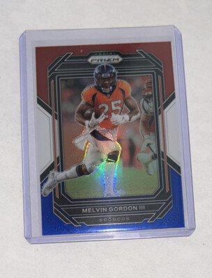 Melvin Gordon III 2022 Panini Prizm Red White Blue #88 Broncos Football ...