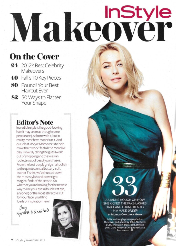 In Style Makeover Magazine Julianne Hough Fall Fashion Best Haircut ...
