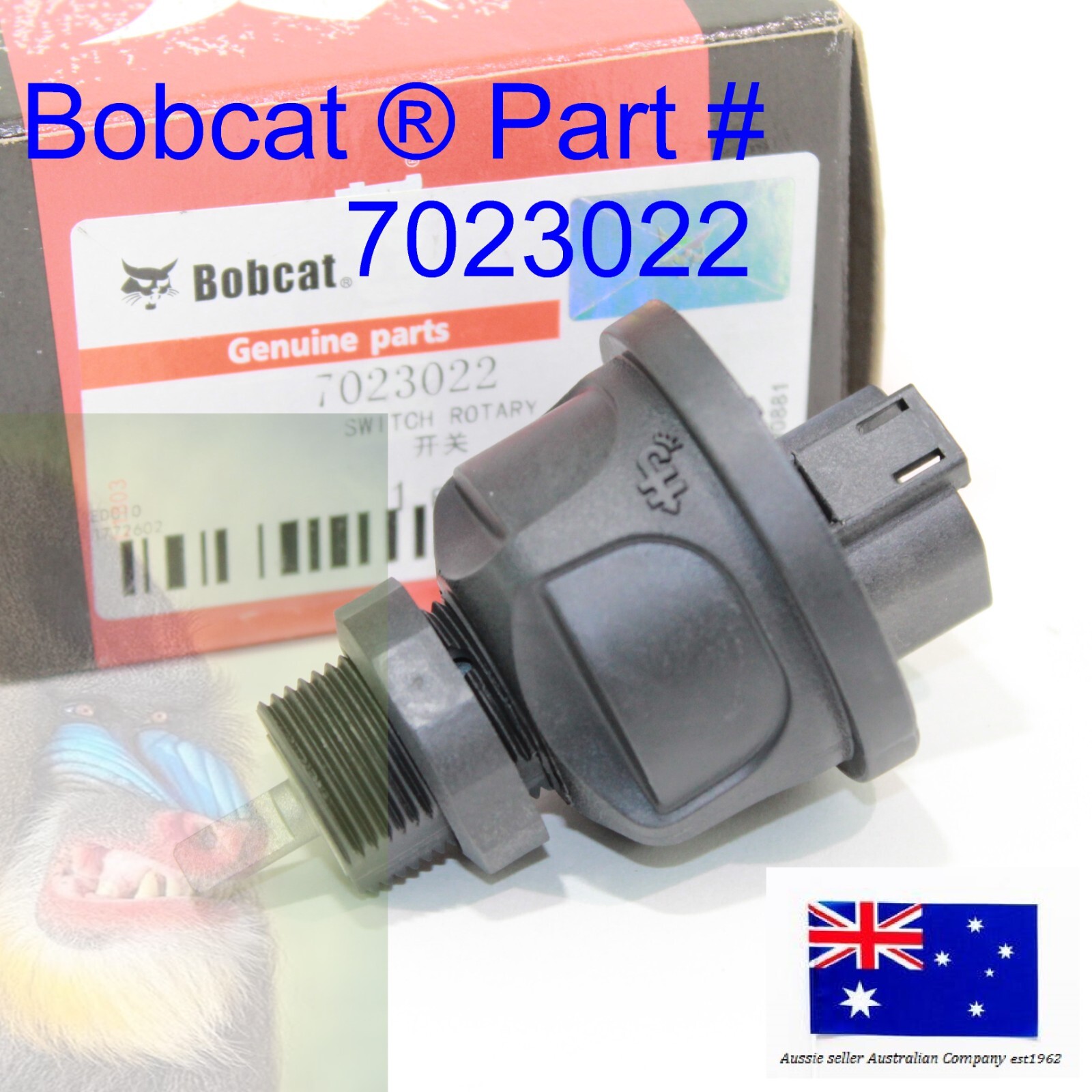 Bobcat Keyless Rotary Ignition Start Switch 7023022 V723 E27 E30 E32 ...