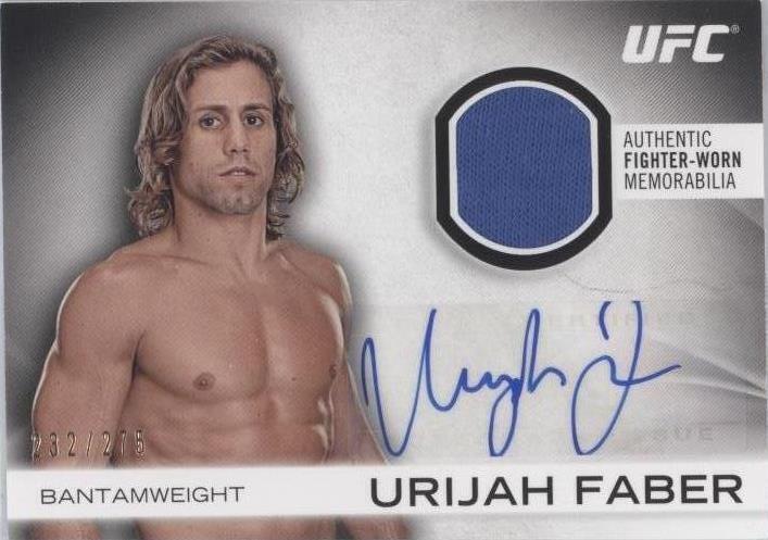 2012 Topps UFC Knockout - Fight Gear Autographs Urijah Faber #AFG-UF ...