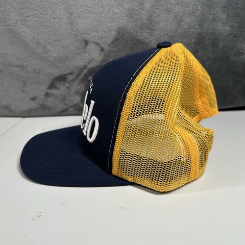 Cerveza Modelo Trucker Hat Cap Mens Snapback Blue Yellow Beer Outdoor ...