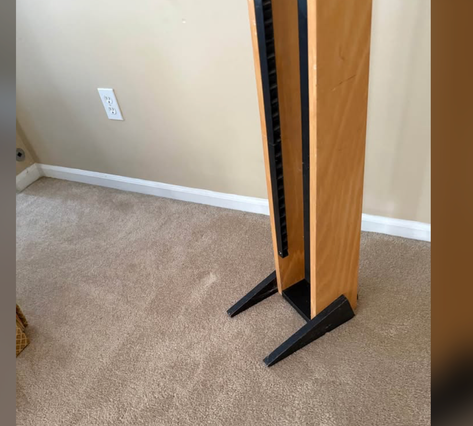 VTG Wooden Vertical CD Tower Rack 58” Tall Slim Media Storage Stand 100 ...