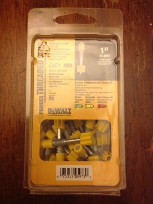 DEWALT POWDER THREADED STUD 25 PK 1" THREADED DRIVE PINS 1/4" - 20 | eBay