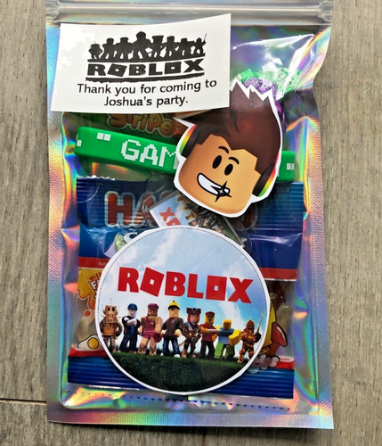 Roblox Gamers Inspired Filled Party Bags,Gift Packs , keyring, sweets ...