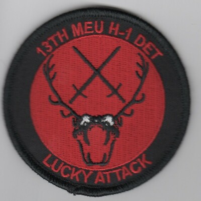 USMC MARINE CORPS HMLA-469 13 MEU LUCKY ATTACK ROUND MILITARY ...