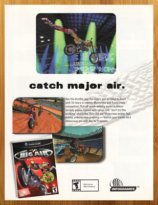 2002 Big Air Freestyle Gamecube Print Ad/Poster Authentic Motocross Man ...