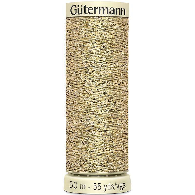 Gutermann Sparkle Metallic Thread 50m Gold | eBay