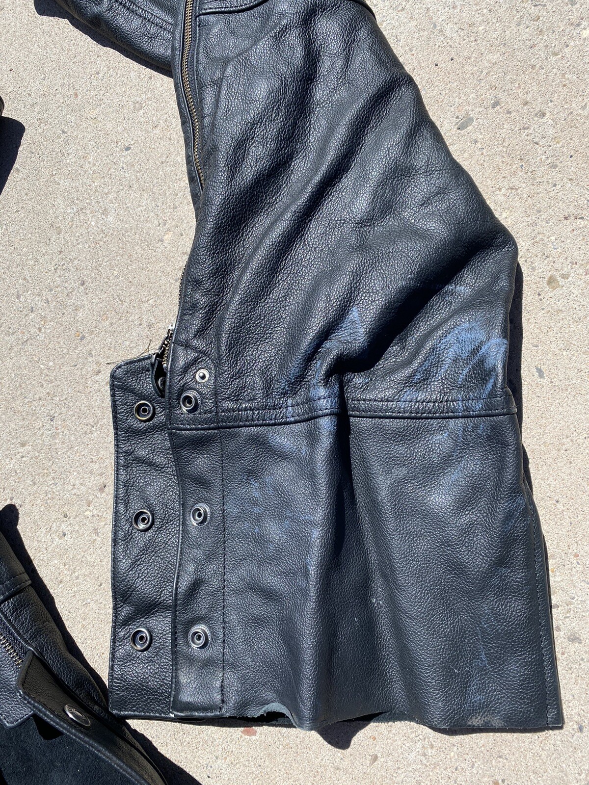 Harley Davidson Motorcycles Mens Leather Riding Chaps Short Large ...