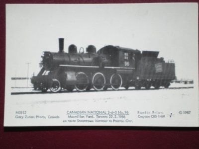 POSTCARD CANADIAN NATIONAL RLY LOCO NO 96 | eBay UK