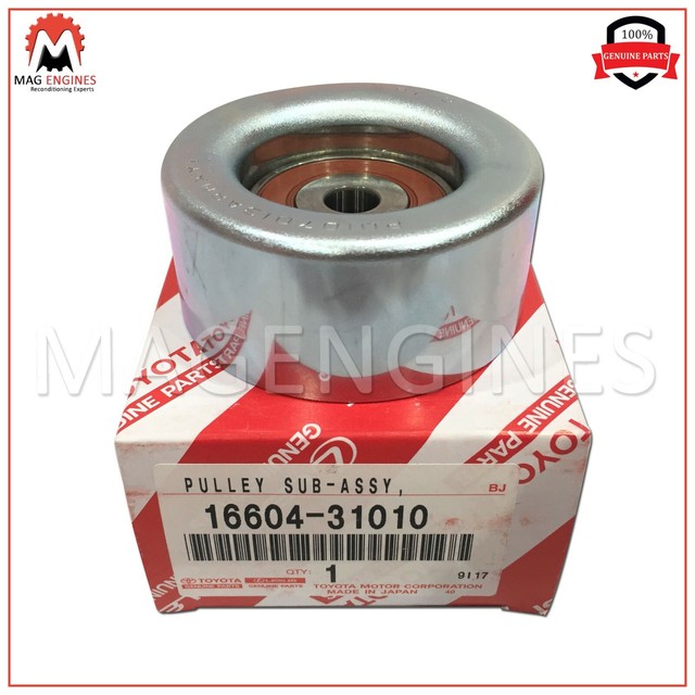 16604-31010 GENUINE OEM PULLEY SUB-ASSY, IDLER, NO.2 1660431010 | eBay