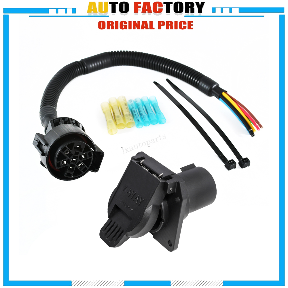 For Ford F150 F250 F350 Trailer Light Wiring Harness & 7 Pin RV Blade ...