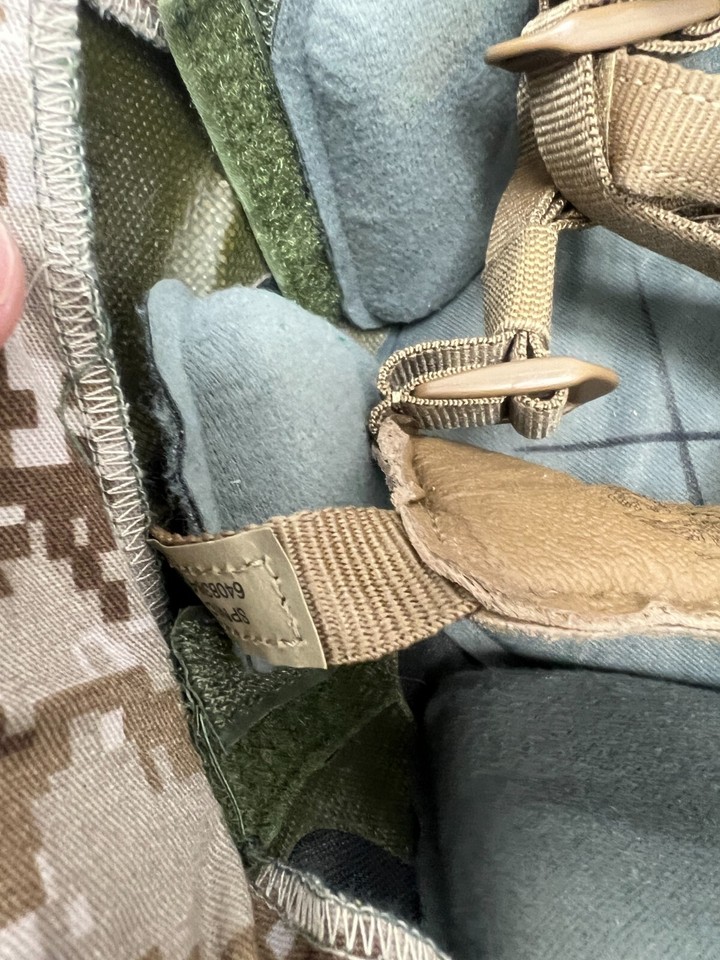 GENUINE USMC GENTEX LEVEL IIIA LIGHTWEIGHT MARINE CORPS COMBAT HEL MET ...