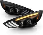 15-18 Ford Focus LED DRL Sequential Turn Signal Projector Headlights ...