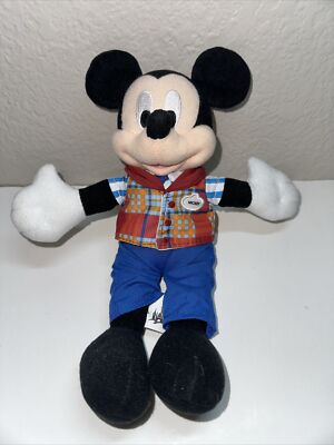 Disney Parks Cast Member Mickey Mouse Plush 10" Worker Employee ...