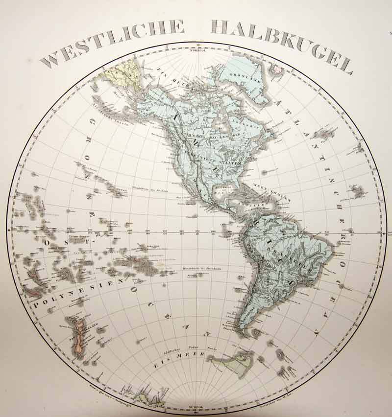 2 Original Geographic Maps World Globe 19th Century | eBay
