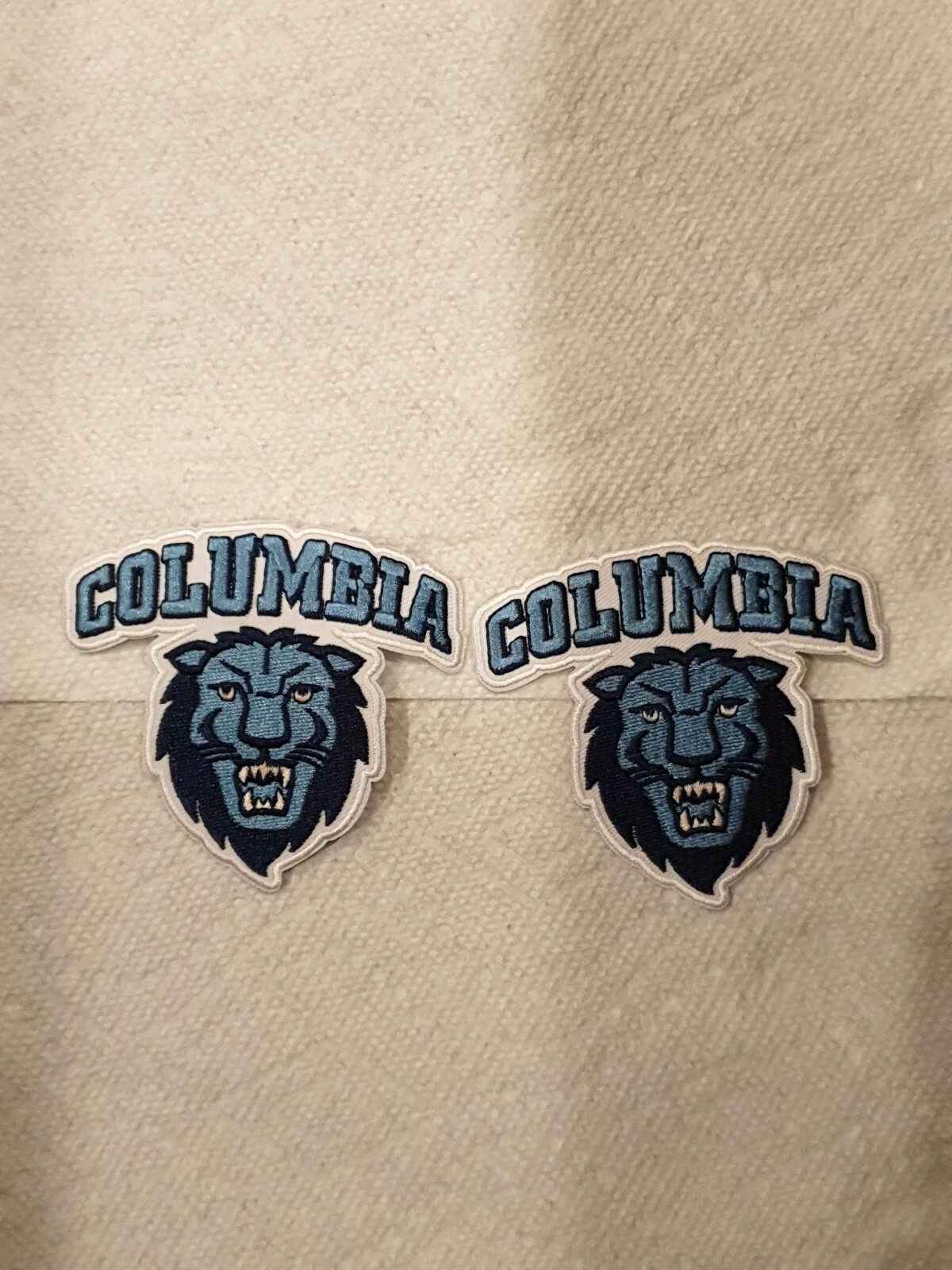 (2) Columbia University Columbia Lions Embroidered Iron On Patches 3.5 ...