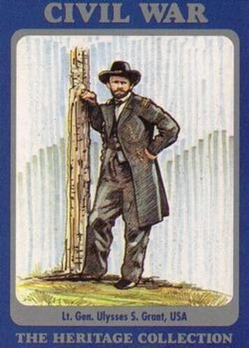 1991 Bon Air Civil War Trading Card - Lt. Gen. Ulysses S. Grant | eBay