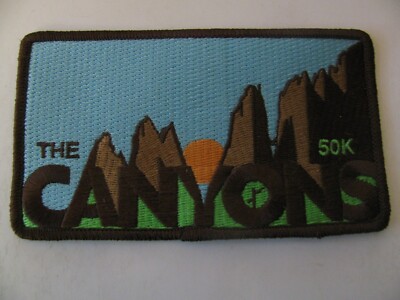 The CANYONS 50K Road Race Auburn California CA 5" patch NOS Sew On FREE ...