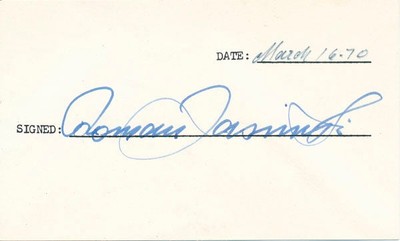 Roman JASINSKI / Signature Signed | eBay