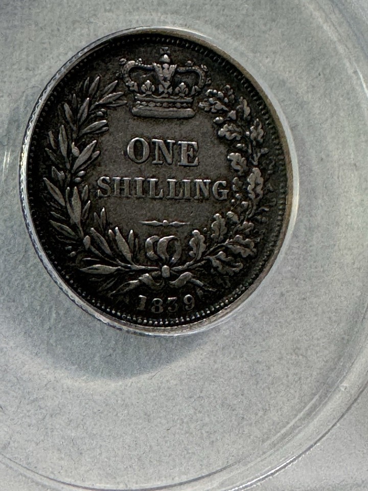 1839 Great Britain 1 Shilling Silver Coin Graded VF 25 by ANACS | eBay