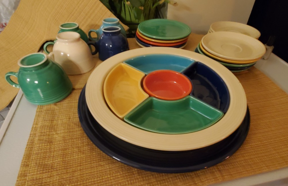 1930’s Fiestaware original RELISH TRAY 6 colors Fiesta Homer Laughlin ...