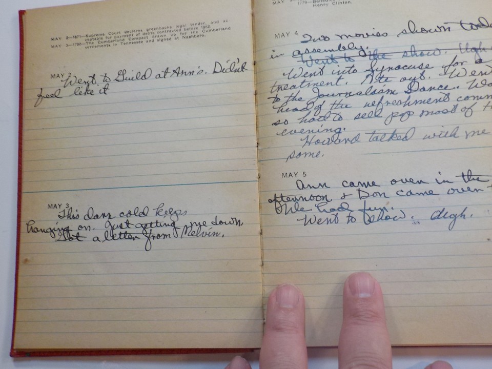 WW2 Diary 1945 Ending Of The War Parade Fire Trucks Japan Handwritten ...
