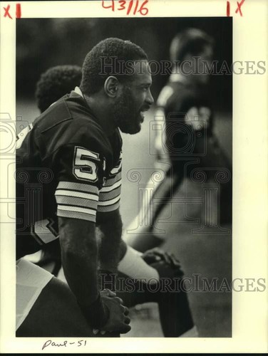 1986 Press Photo New Orleans Saints football player Whitney Paul ...
