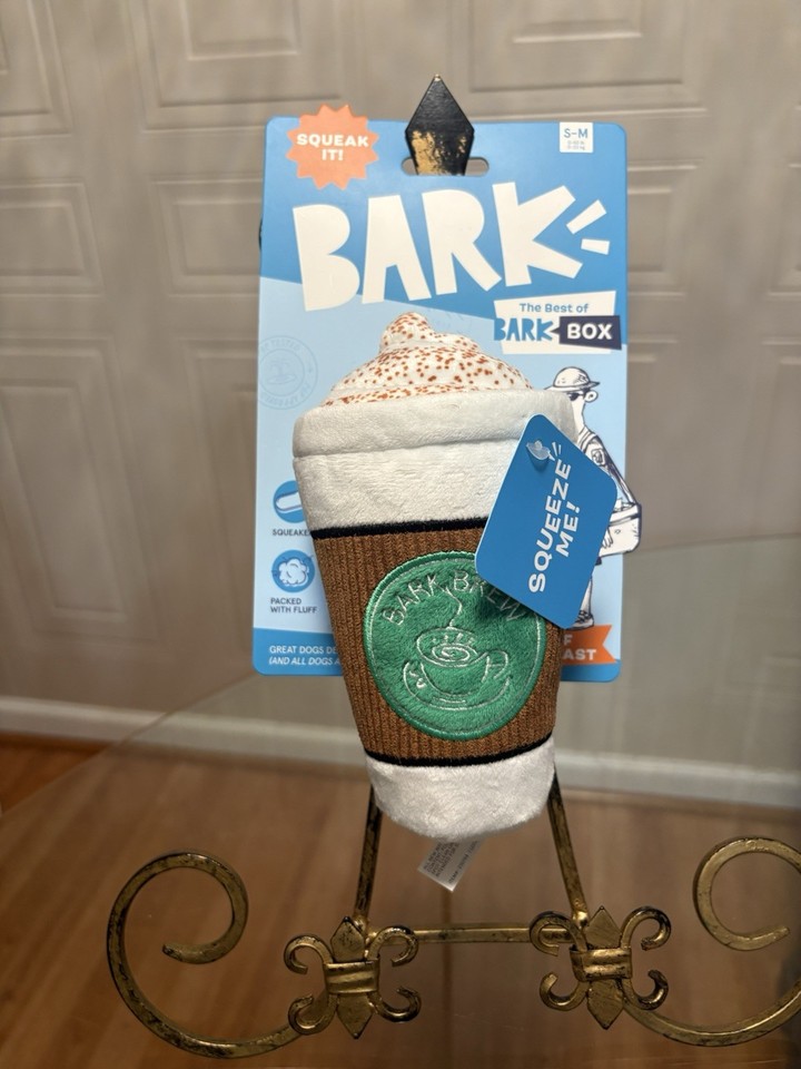 BARK Bark Brew Coffee Cup Dog Toy Starbucks Frappuccino All Sizes 7.5 ...