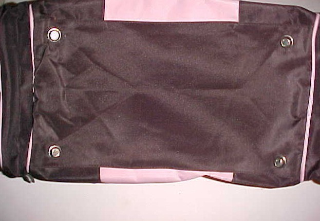 Kushies My Bag Brown Pink Girls Teens My Stuff Dogs Duffle Bag 19" x 9 ...