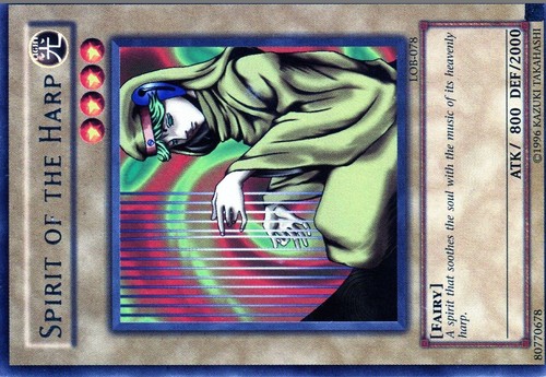 Ω YUGIOH NEW CARD Ω RARE #LOB-078 SPIRIT OF THE HARP | eBay