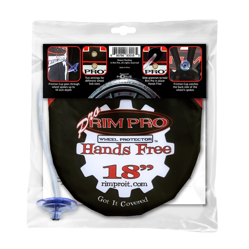 18" RIm Pro Wheel Protector, Hands Free over spray protector. Folds for ...