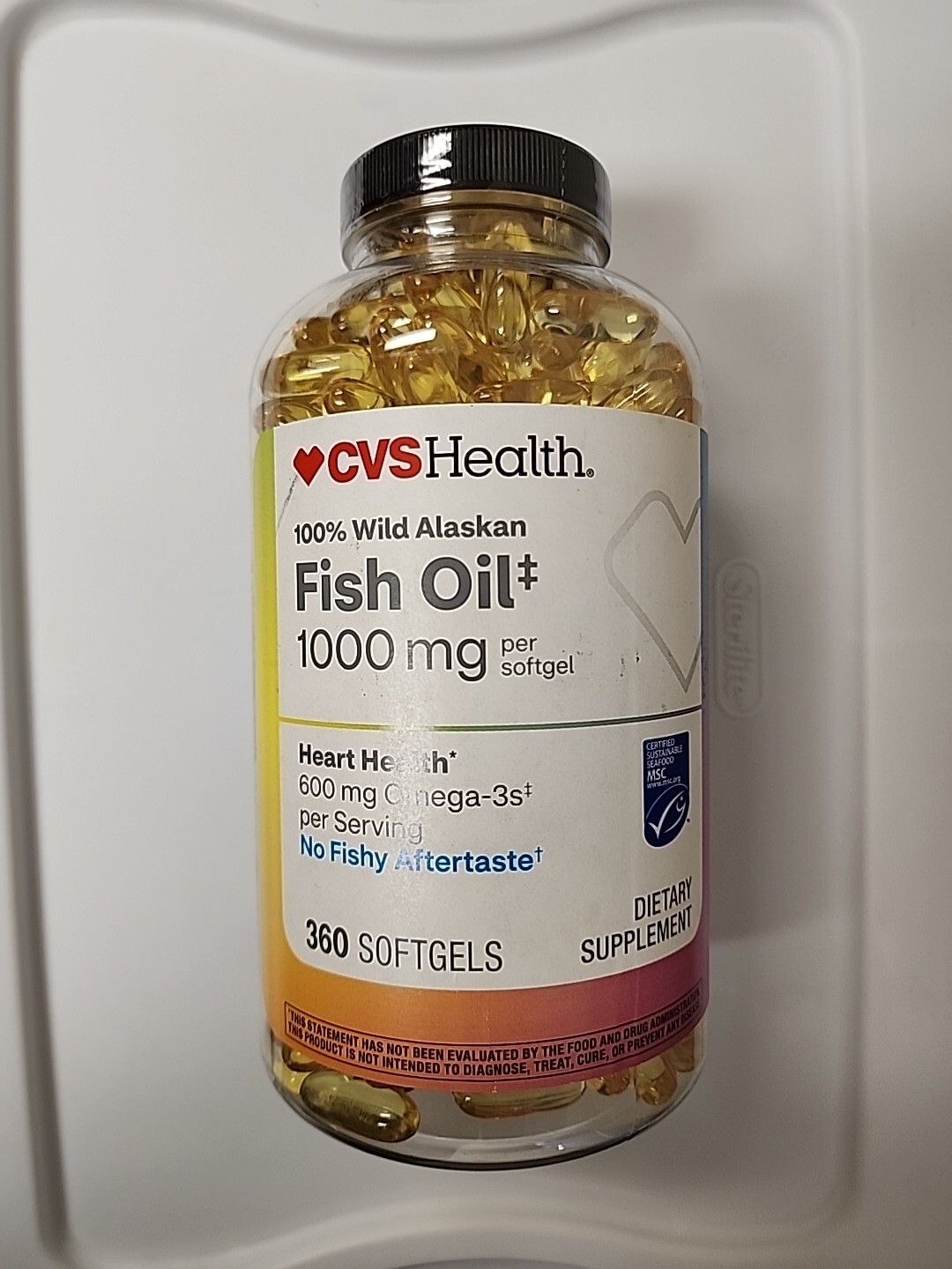 cvs Fish Oil 1000mg Softgel - 360 Count exp 02/25 wild alaskan fish oil ...
