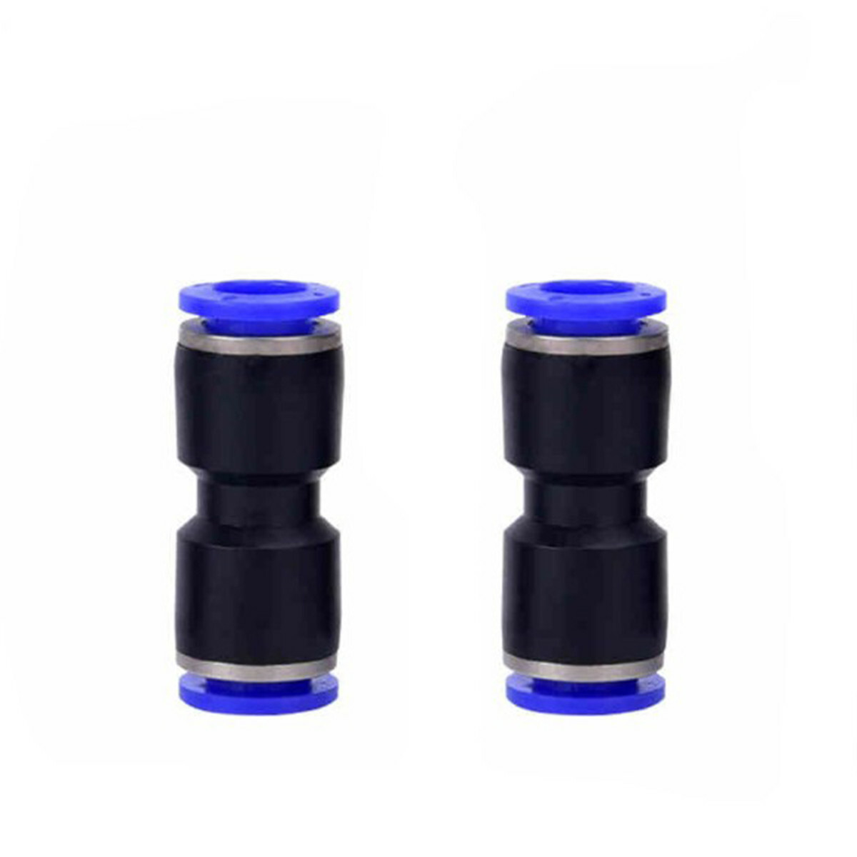 40pcs 6mm OD Plastic Pneumatic Push Connector Set Tube Air Line Quick ...