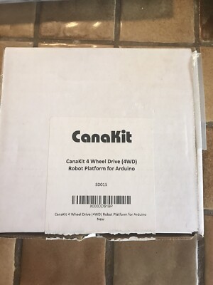 New CanaKit 4 Wheel Drive 4WD Arduino Robot Platform Kit NIB | eBay