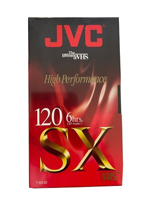 Lot of (4) JVC SX GOLD Blank VHS Tapes T-120 6-hrs (T-120 SX) Factory ...