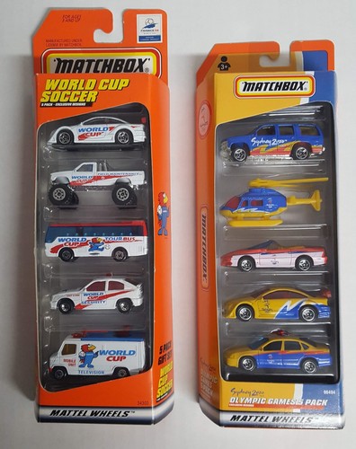 Matchbox 2 - 5 Packs World Cup Soccer & Olympic Games Sydney 2000 ...